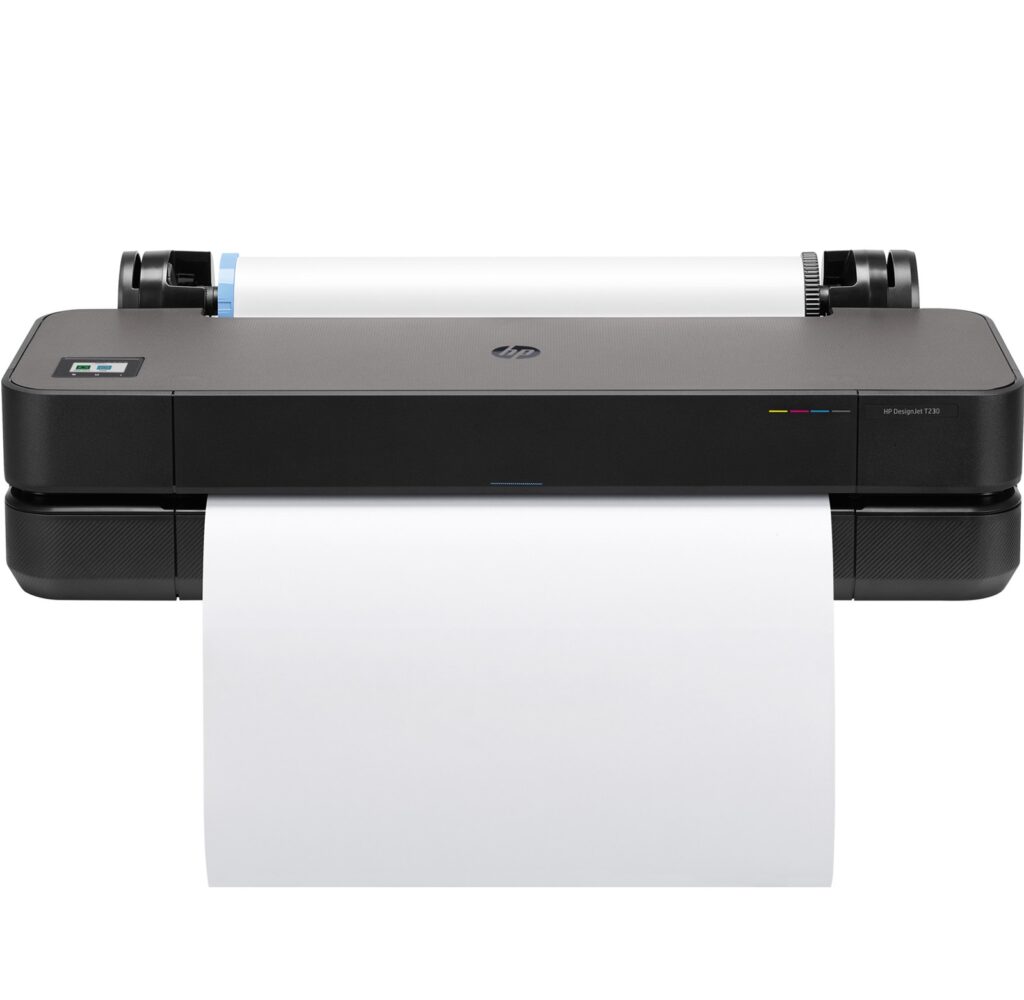 HP DesignJet T230 Large Format Compact Wireless Plotter Printer - 24 ...